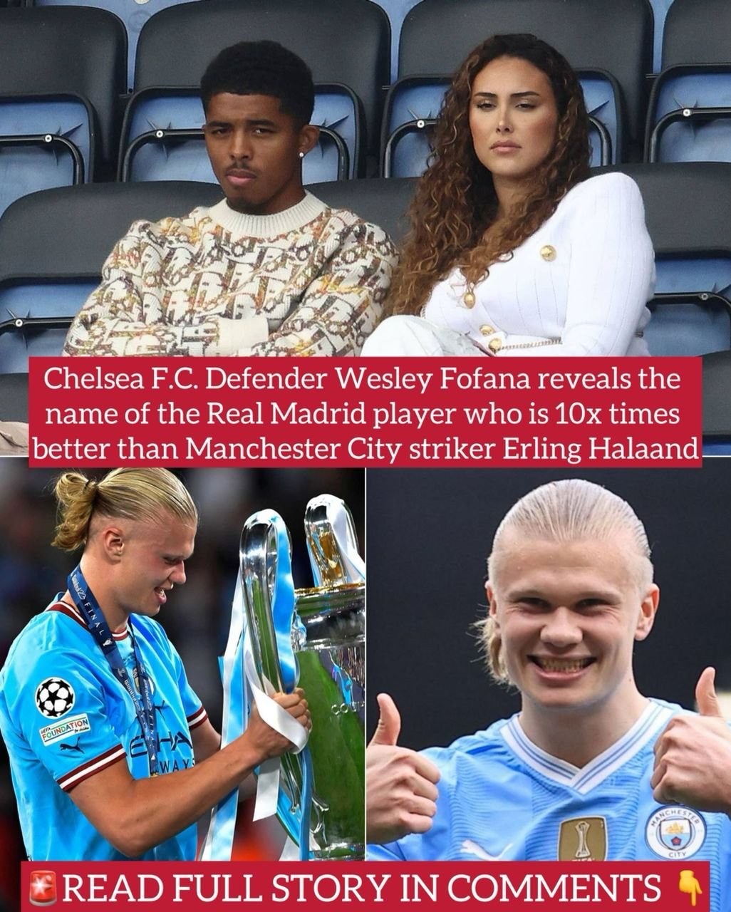 Chelsea F.C. Defender Wesley Fofana reveals the name of the Real Madrid ...